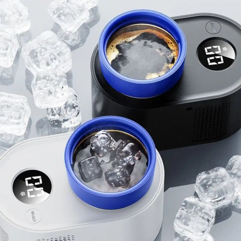 2-in-1 car cup cooler and heater. Keep your drinks hot or cold during ...