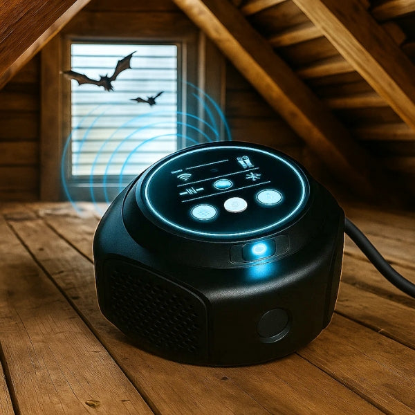 Ultrasonic Bat Repeller | 360° Plug-In Sound Device with 4 Speakers fo ...