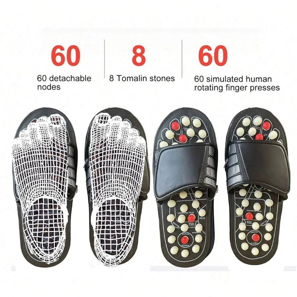 Acupoint Massage Slippers | Unisex Rotating Foot Massagers for Relaxat ...