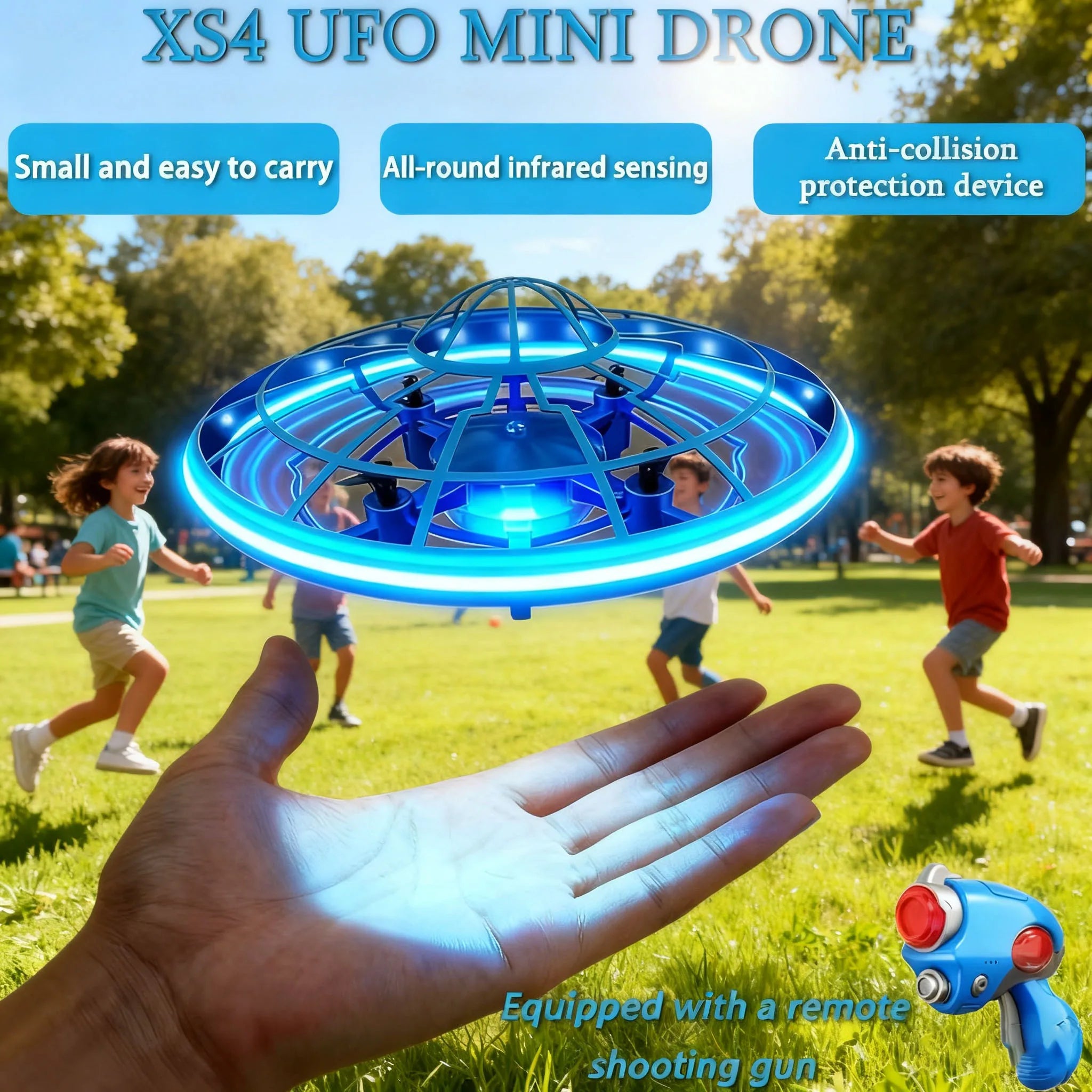 Hovering UFO Drone | Hand Gesture Control, Infrared Induction & Easy A ...