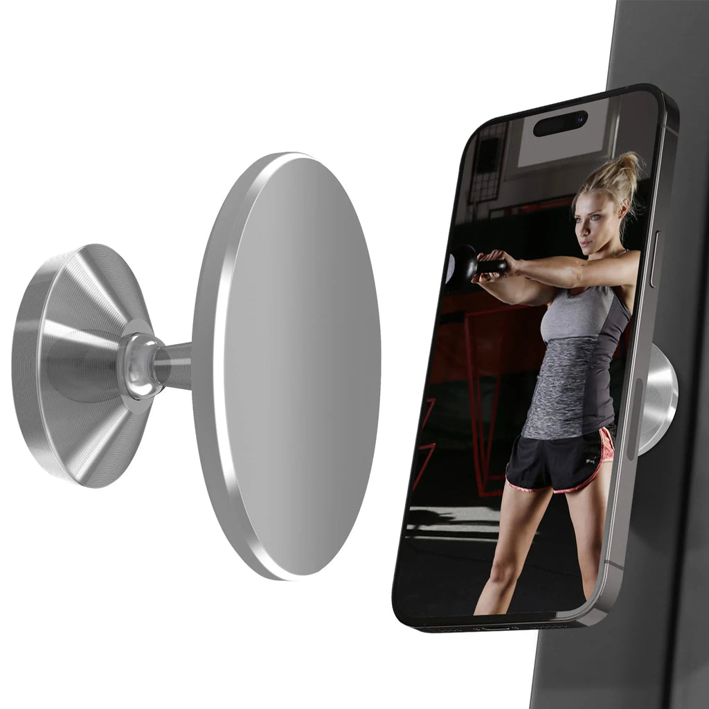 Magnetic Gym Phone Holder & Accessories - Hands-Free Workout Mount ...